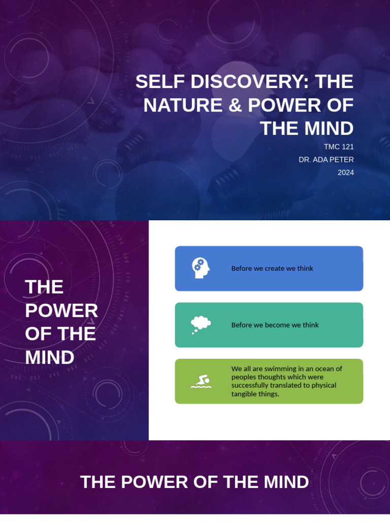 Self Discovery - Power of The Mind | PDF | Mind | Thought