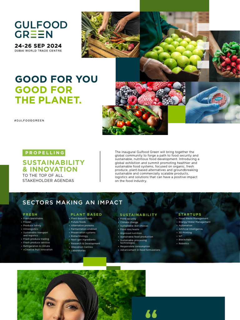 Gulfood Green Brochure | PDF | Sustainability | Startup Company