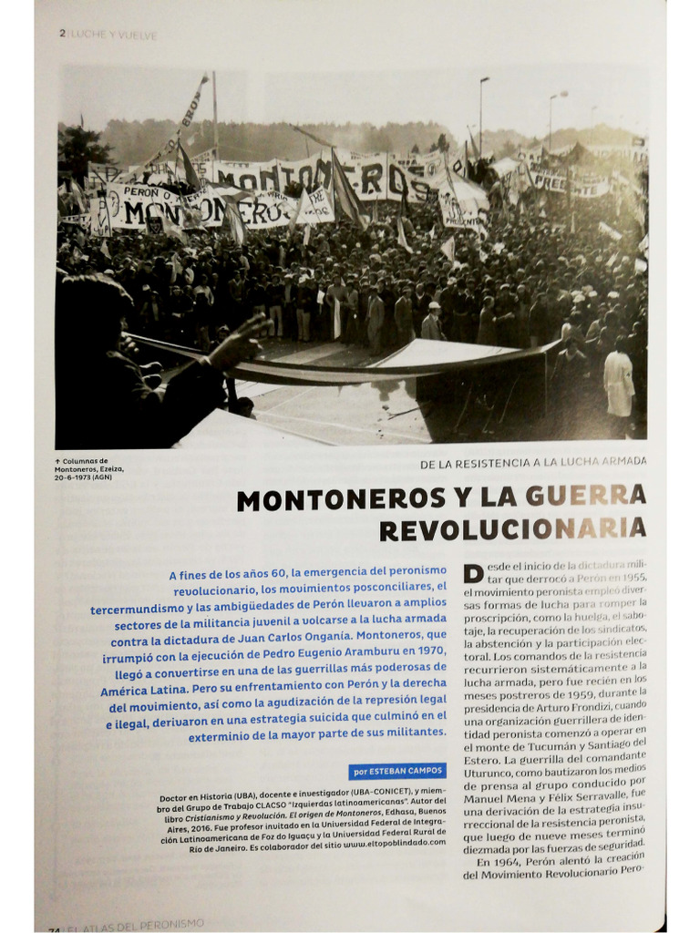 Montoneros y La Guerra Revolucionaria | PDF