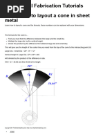 Cone Layout Development by Marking and Calculation Method With Practical Example | PDF ...