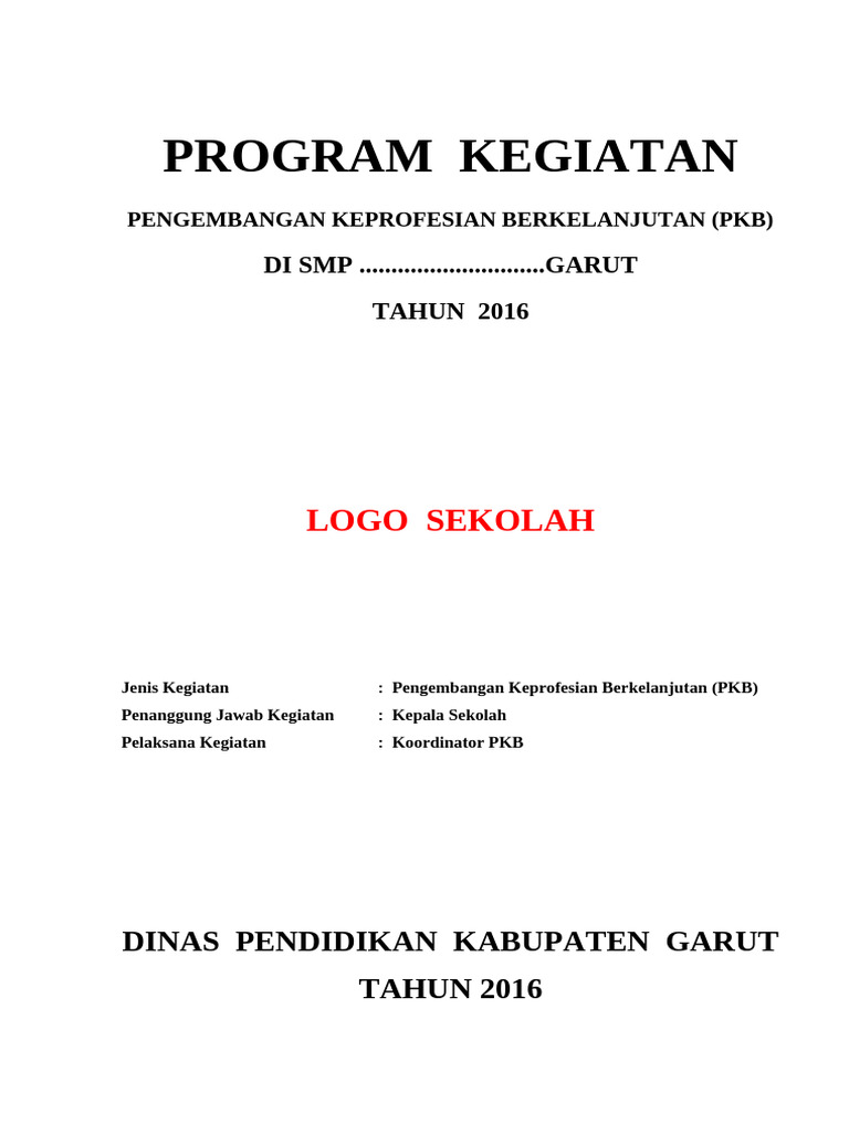 .1.program PKB SMP | PDF | Karier & Perkembangan | Seni