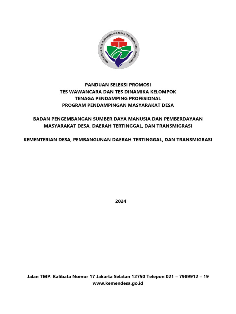 Panduan Promosi TPP 2024 | PDF | Bisnis