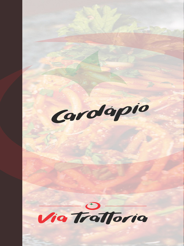 Cardapio Via Trattoria Atualizado 2024 Compressed | PDF | Culinária ...