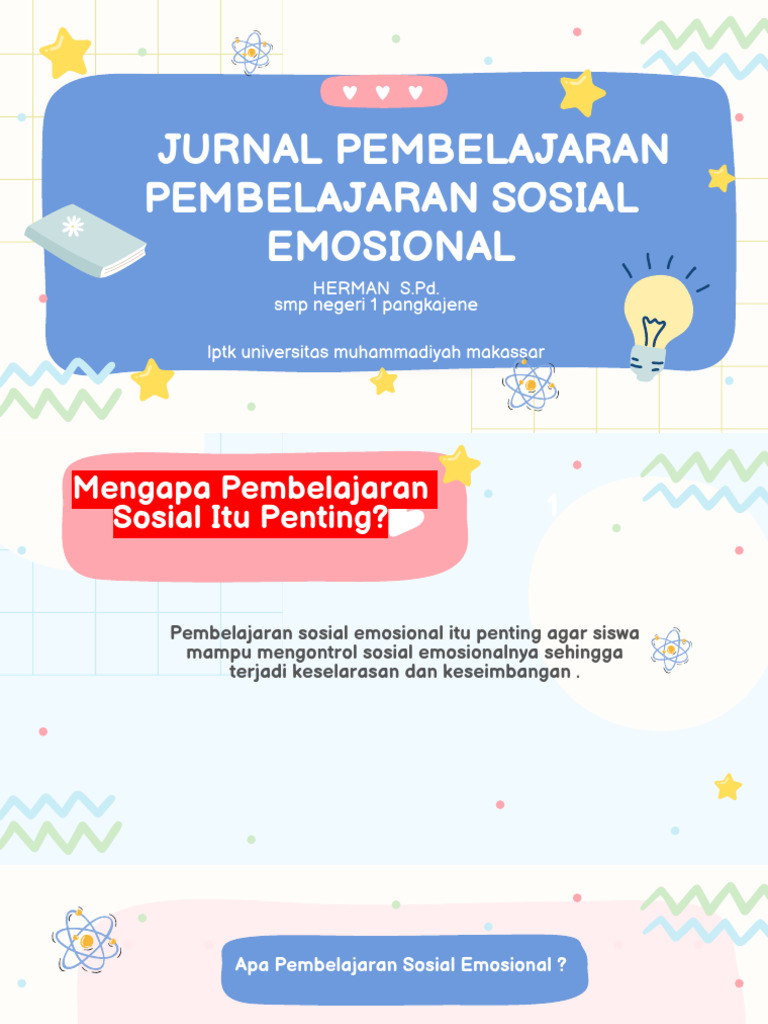 Pembelajaran Sosial Emosional Modul 2 Herman PPG 2024 | PDF