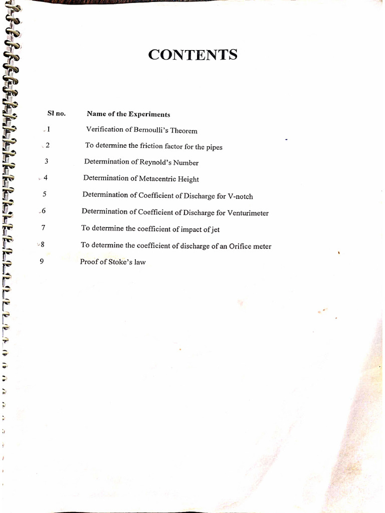 hydrolic Laboratory Manual 3rd sem | PDF