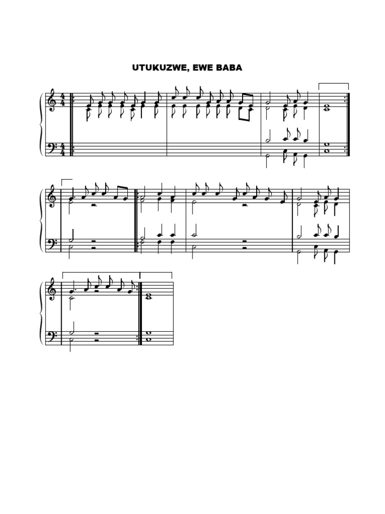 9fb66 Utukuzwe Ewe Baba | PDF