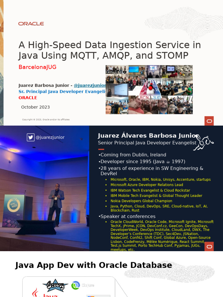 BCNJUG-A High-Speed Data Ingestion Service in Java Using MQTT, AMQP, and STOMP | PDF | Software ...
