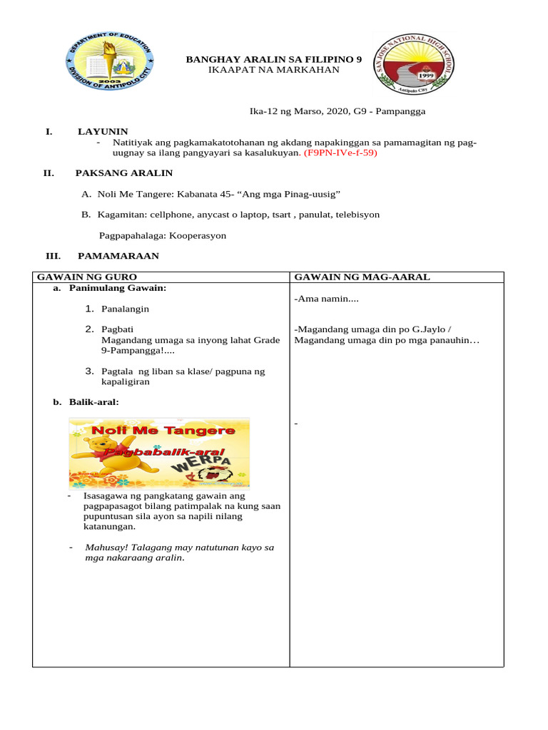 COT-Ang mga Pinag-uusig. | PDF COT-Ang mga Pinag-uusig. | PDF