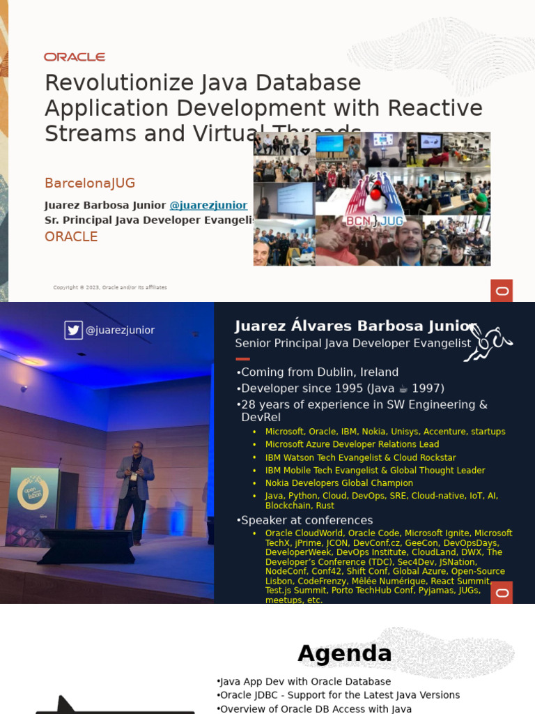 BCNJUG-Revolutionize Java DB AppDev With Reactive Streams and Virtual Threads | PDF | Thread ...