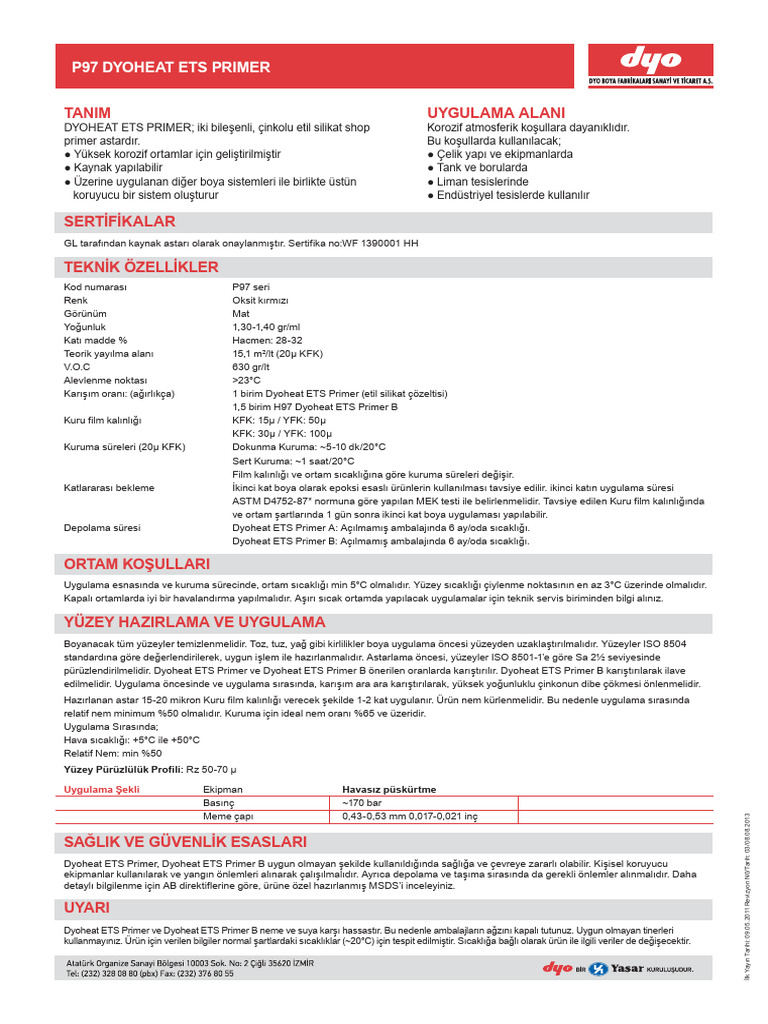 p97 Dyoheat Ets Primer | PDF