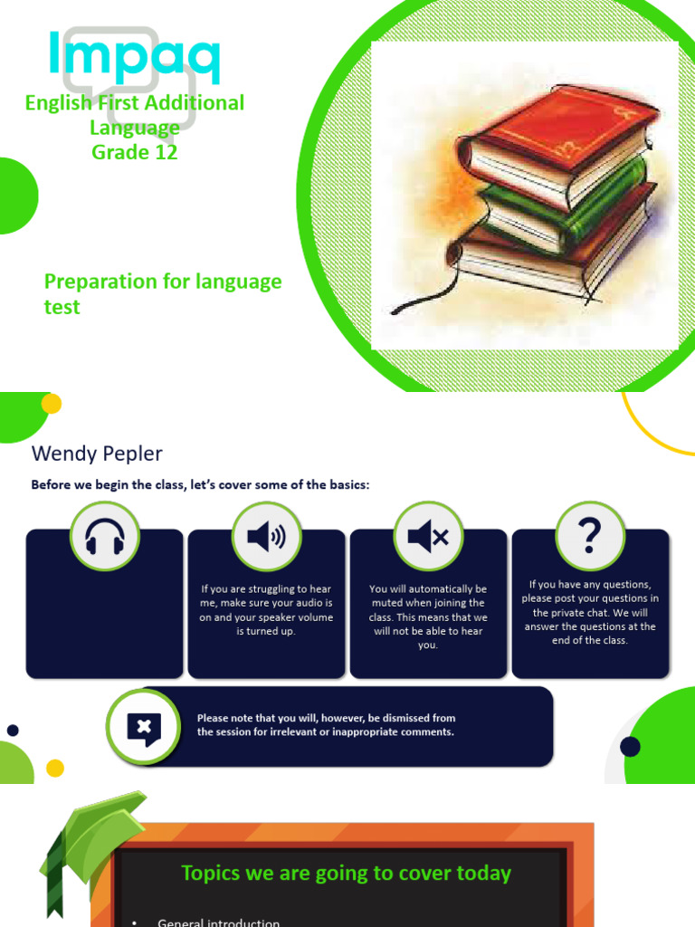Preparation For Language Test | PDF | Verb | Linguistics
