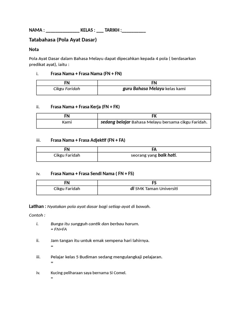 Aktiviti Frasa PT3 | PDF