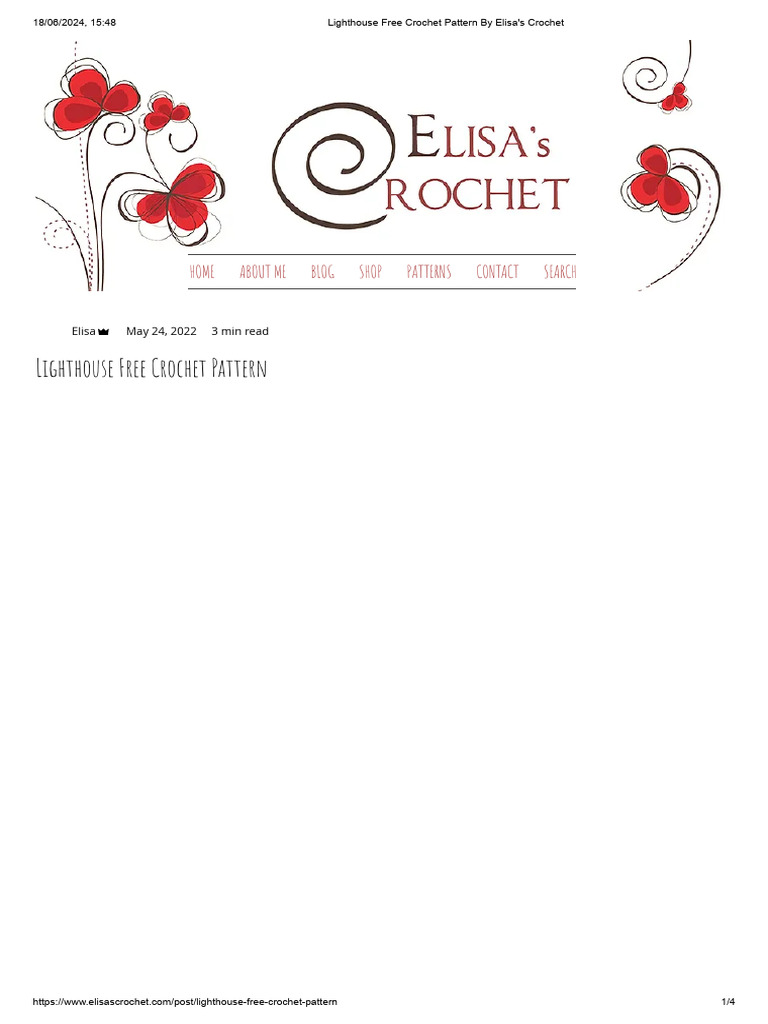 Lighthouse Free Crochet Pattern by Elisa's Crochet | PDF | Crochet ...