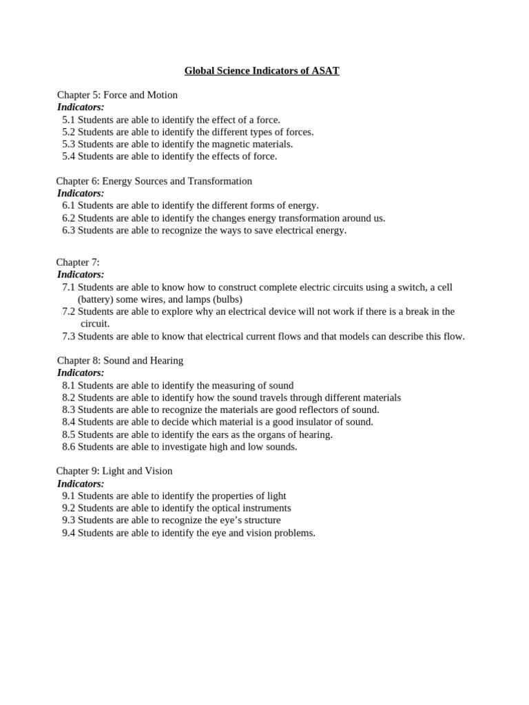 Global Science Indicators of ASAT | PDF | Foreign Language Studies ...
