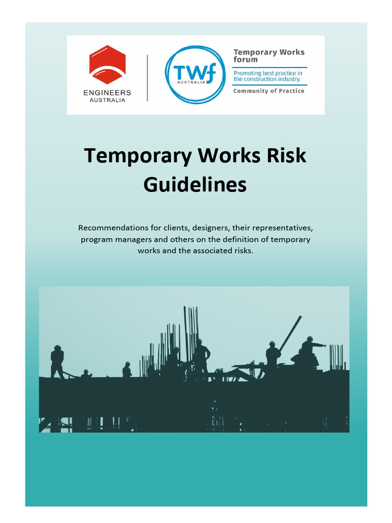 Temporary Works Risk Guidelines Australia | PDF | Risk | Temporary Work