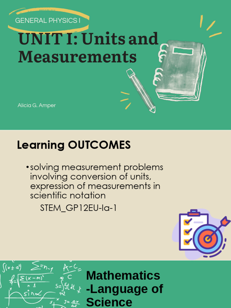 1 UNIT I Units of Measurement | PDF | Significant Figures | Numbers