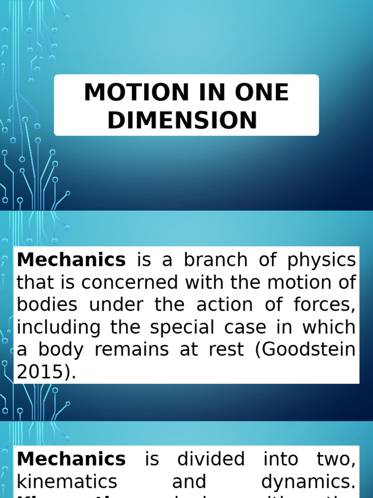 M2- Motion in 1 Dimension | PDF | Speed | Velocity