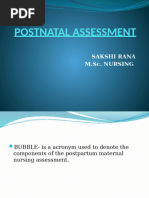 BUBBLE-HE Assessment | PDF | Breastfeeding | Postpartum Period