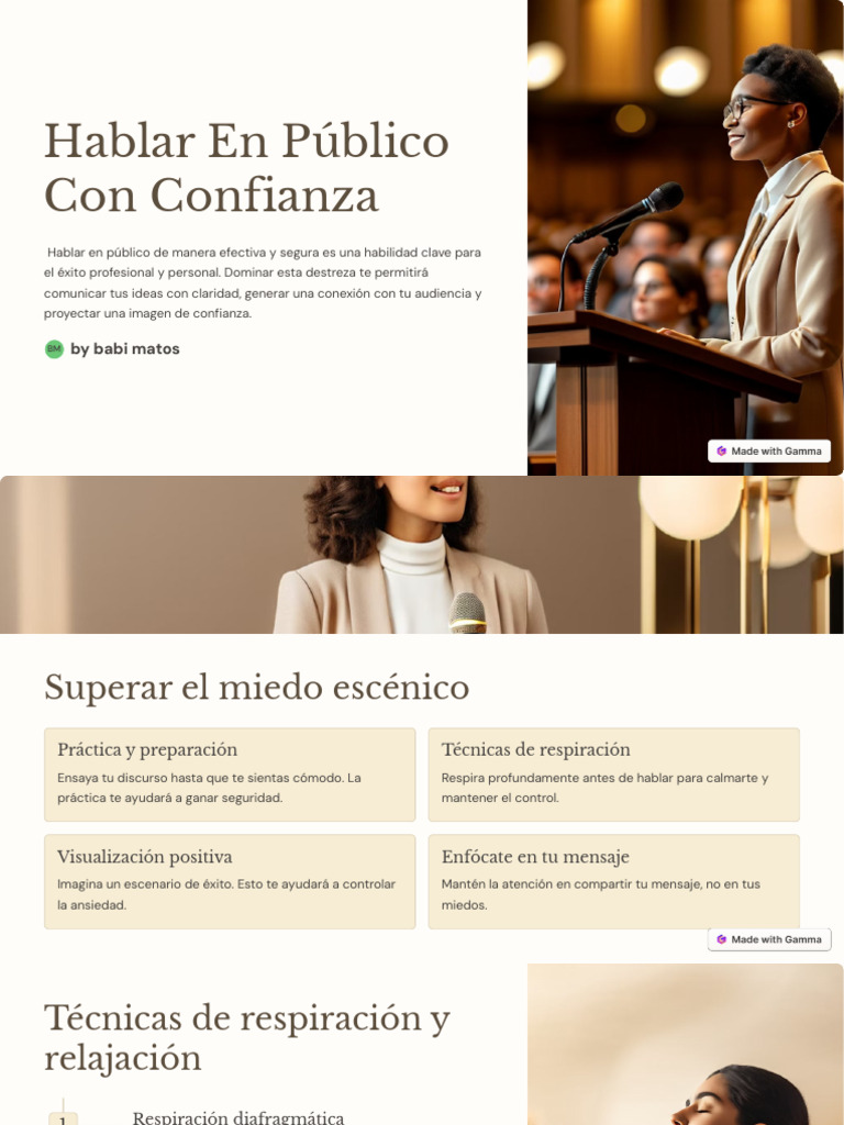 Hablar en Publico Con Confianza | PDF | Comunicación humana