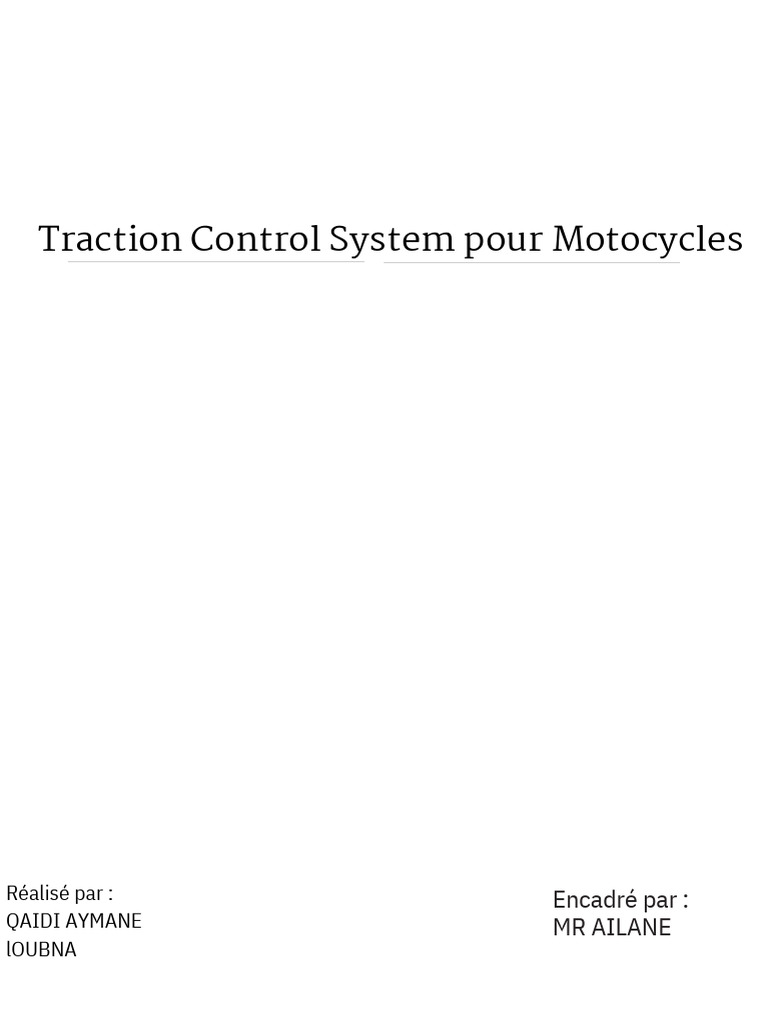 TCS Présentation | PDF | Anti Lock Braking System | Electric Vehicle