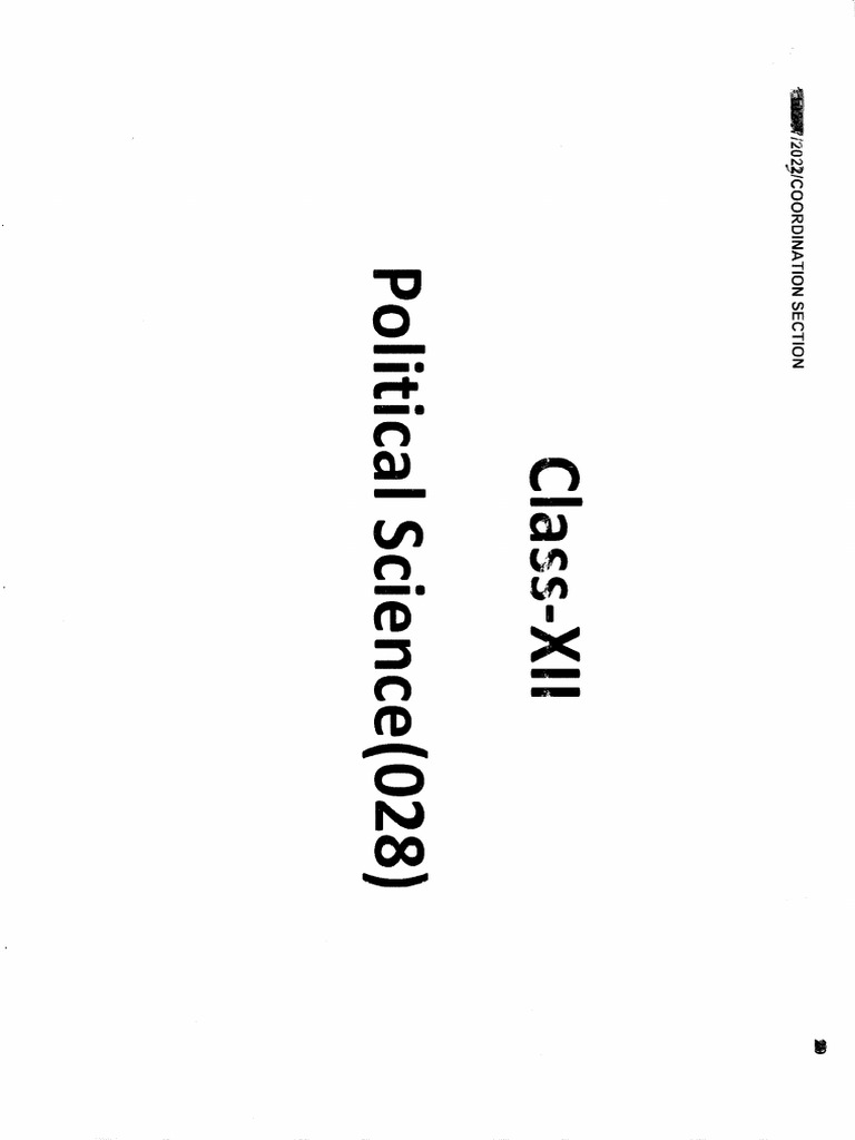 Poltical Science 28 | PDF