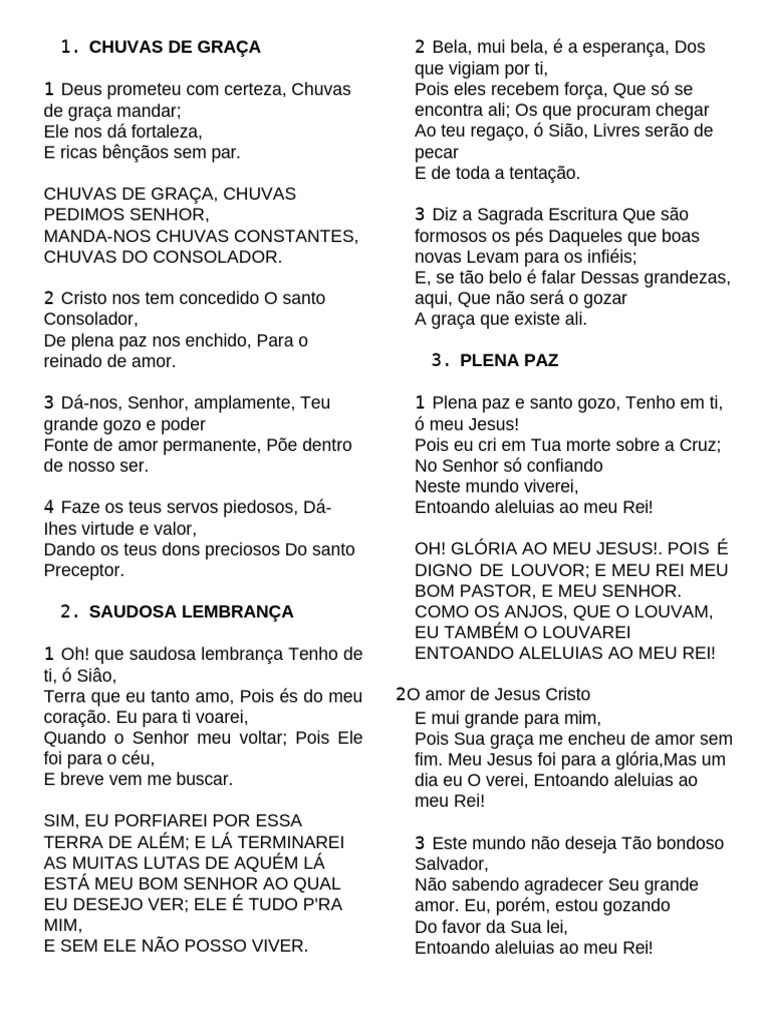 Harpa Cristã - Completa 640 Hinos | PDF | Pecado | Jesus