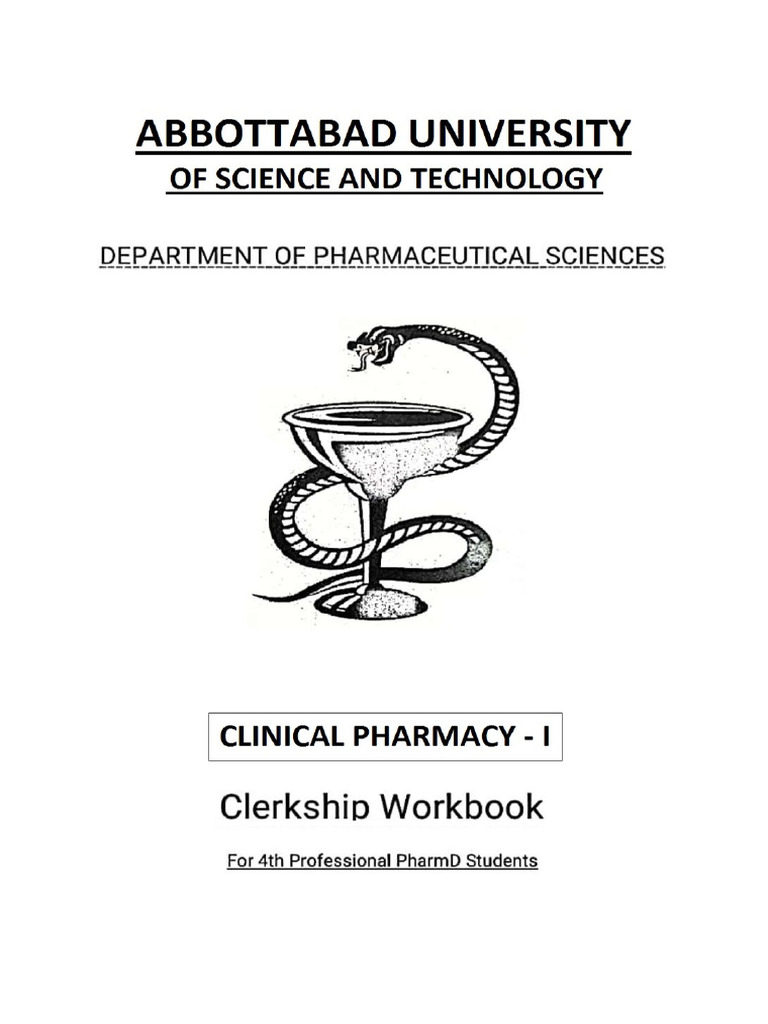 Clinical Pharmacy-I Practical Book 2021 | PDF