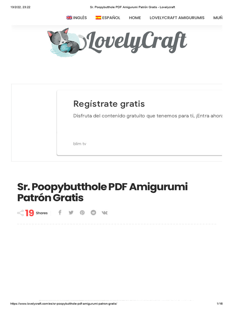 Ami SR Pantalonesdepopo | PDF | Amigurumi | Artes Textiles Ami SR Pantalonesdepopo | PDF | Amigurumi | Artes Textiles