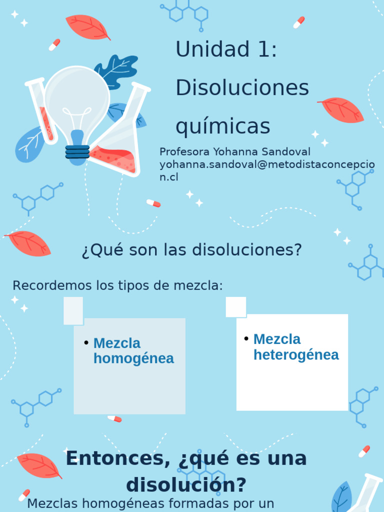 Clase 1 Disoluciones | PDF