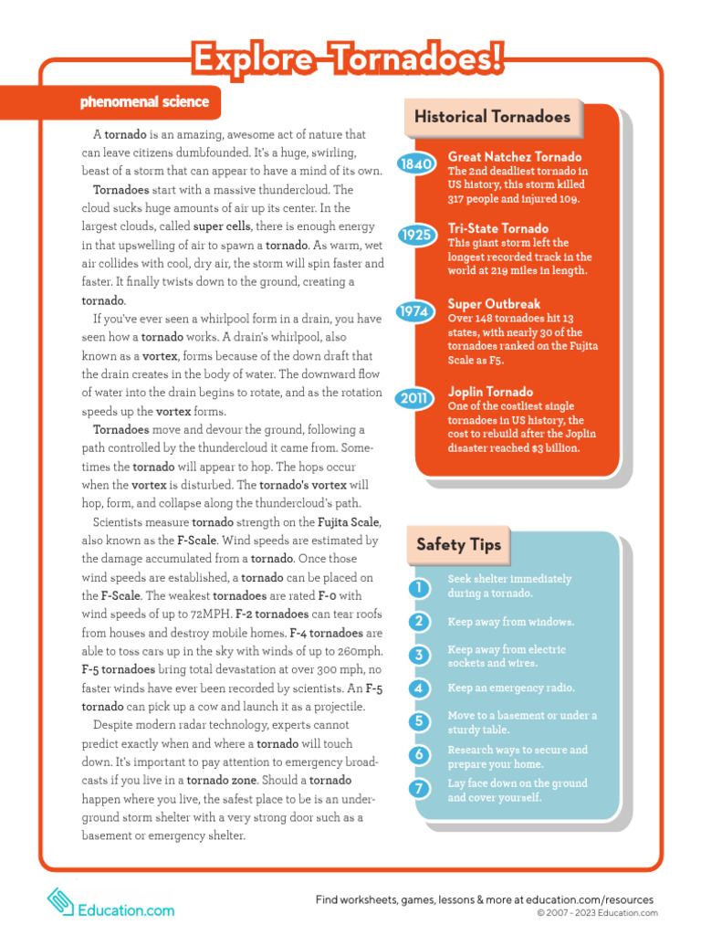 Tornado Science | PDF | Tornadoes | Natural Hazards