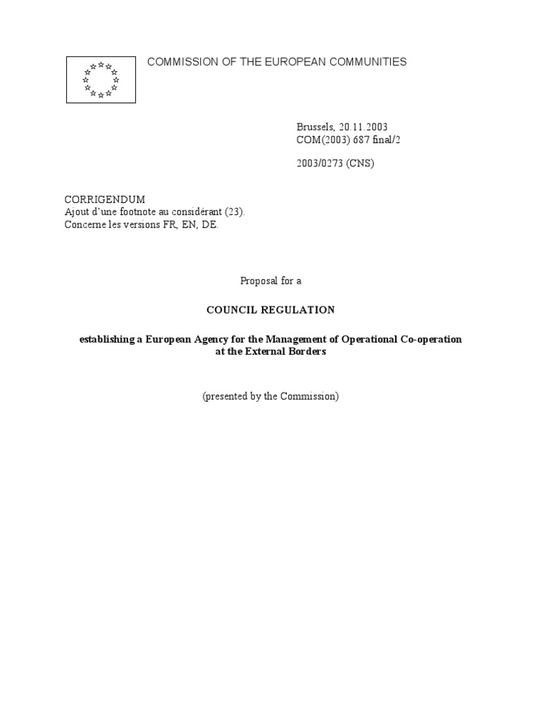 Commission of The European Communities | PDF | European Union ...