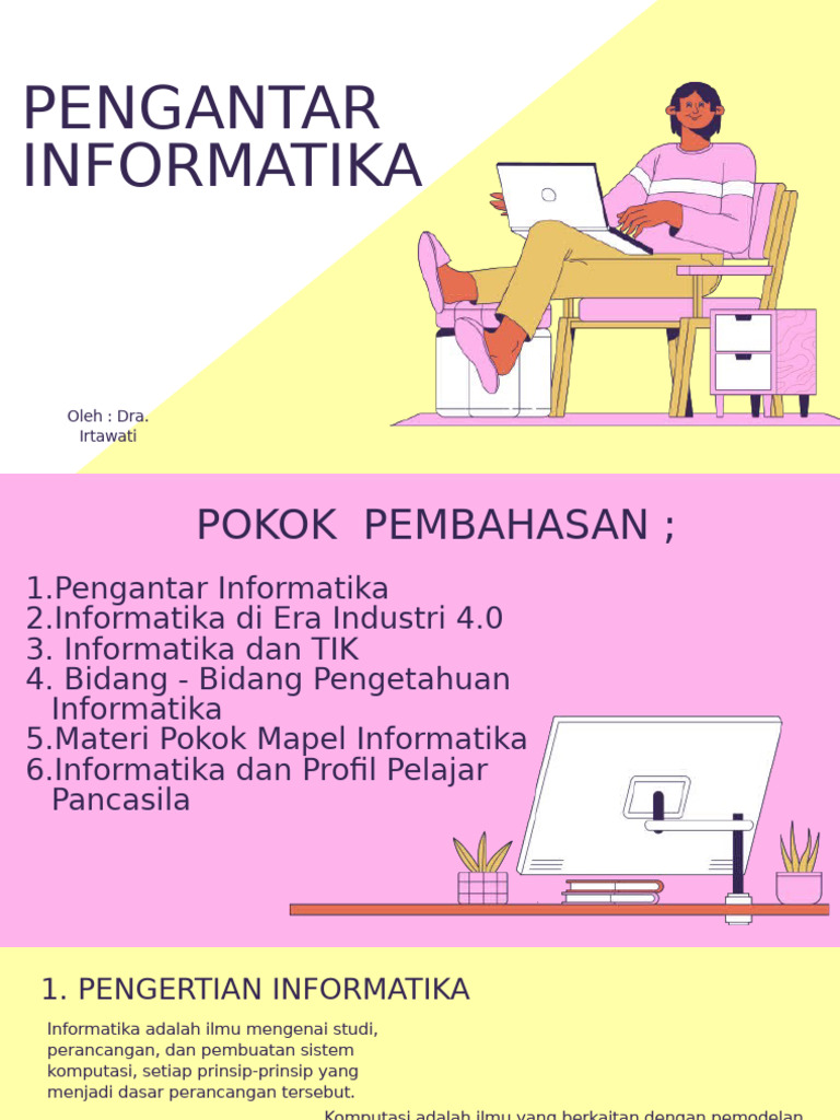 PPT PENGANTAR INFORMATIKA | PDF