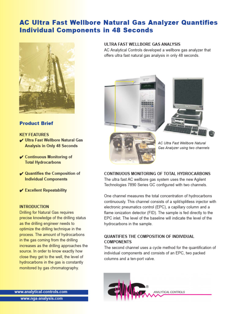 Nga Product Brief | PDF | Gas Chromatography | Gases