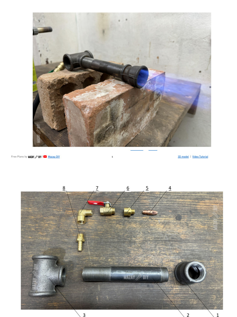 Propane Frosty Forge T Burner DIY | PDF | Forge | Secondary Sector Of ...