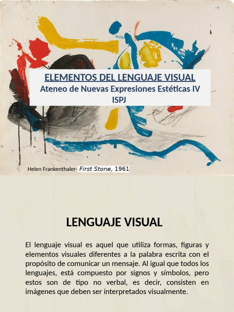 Elementos del Lenguaje Visual en Arte | PDF | Color | Amarillo