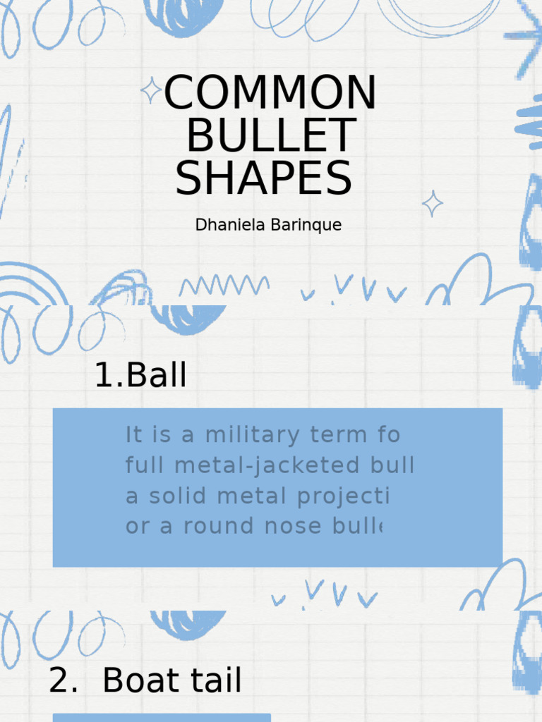 Common Bullet Shapes Explained | PDF | History