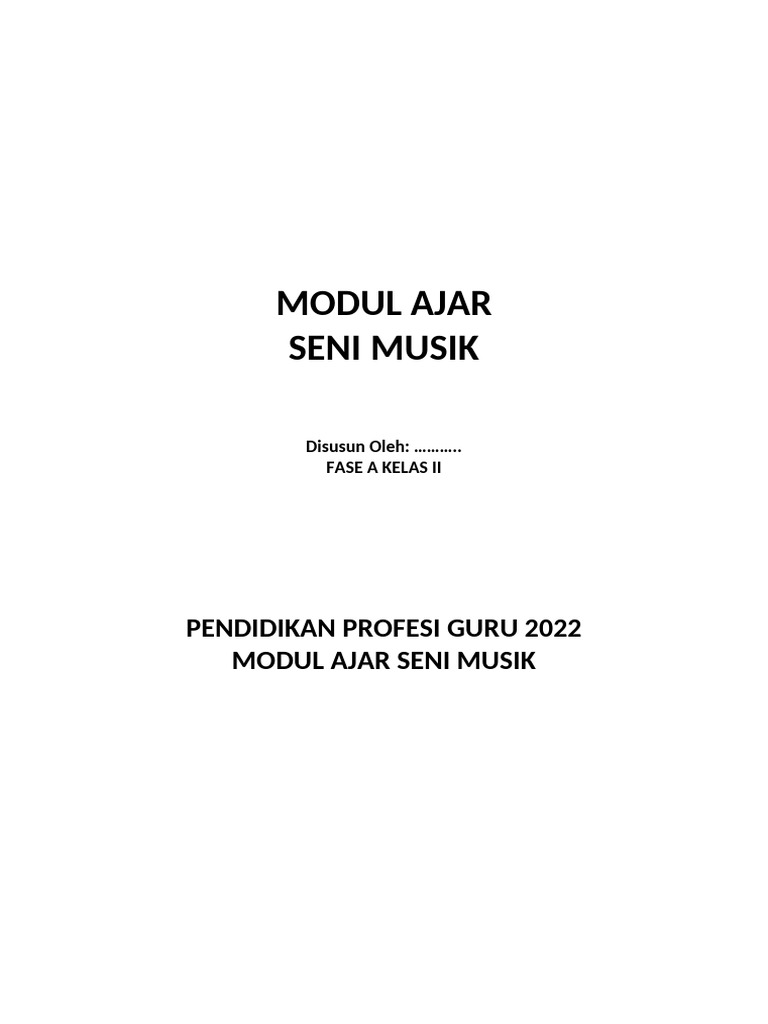 Modul Ajar Seni Tari | PDF