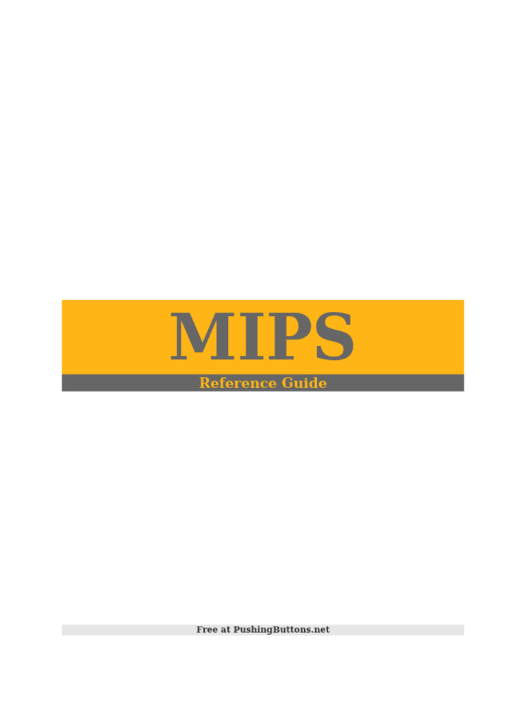 Mips | PDF | Software Engineering | Computer Architecture Mips | PDF | Software Engineering | Computer Architecture