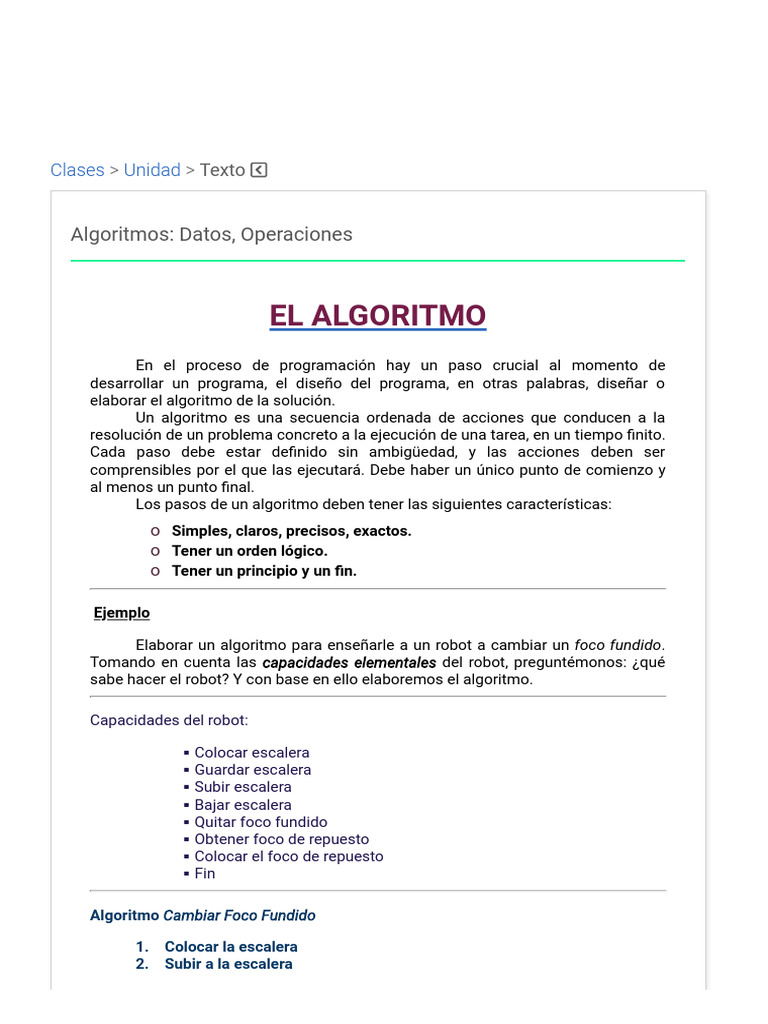 Algoritmos Apuntes Pdf Algoritmos Variable Informática 0520