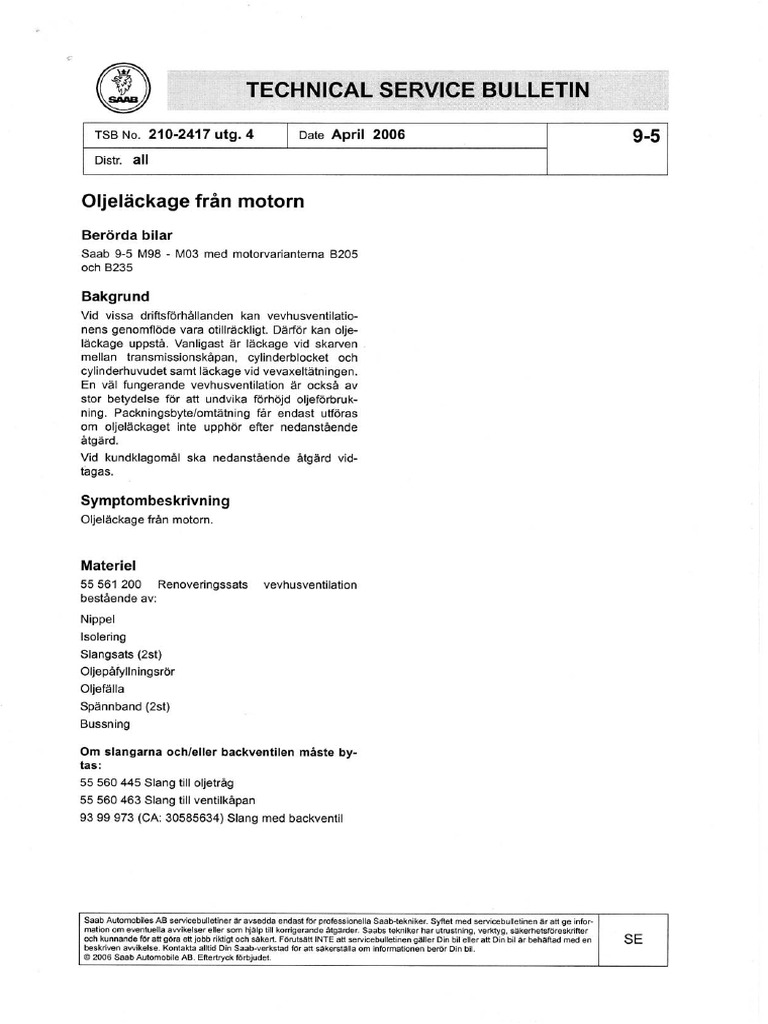 9-5 Vevhusventilation Technical Bulletin | PDF