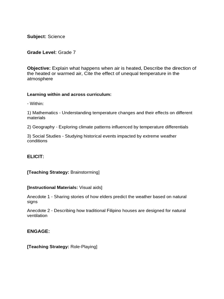 lesson_plan | PDF | Climate Change | Climate