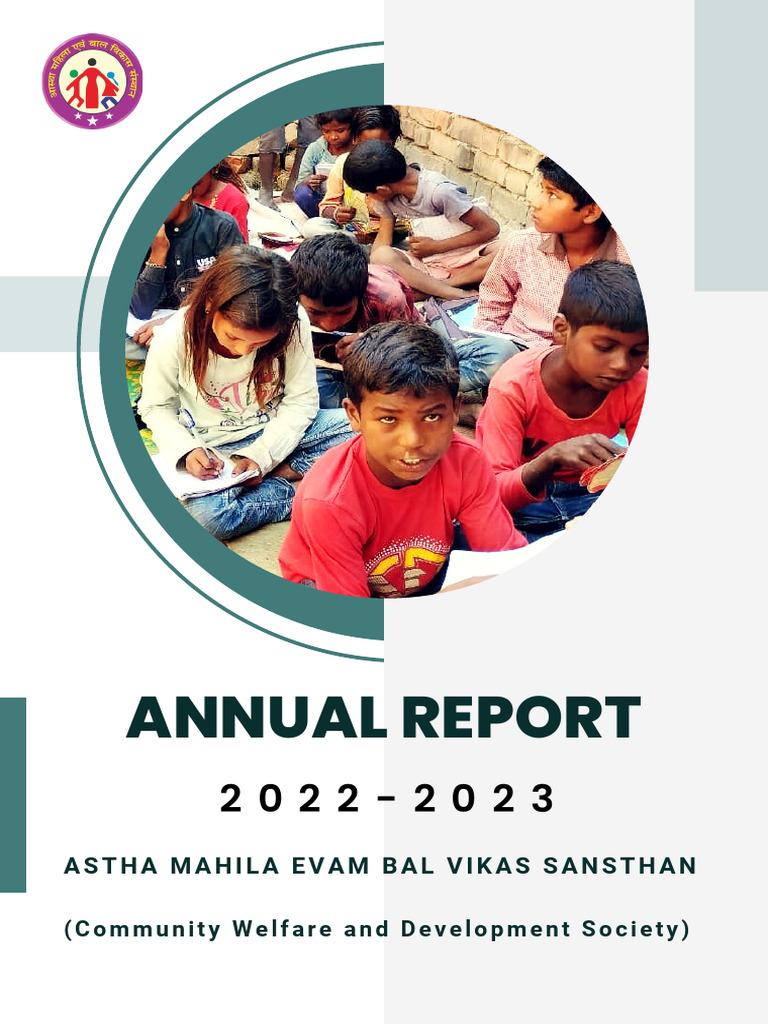 Astha Mahila Evam Bal Vikas Sansthan (Annual Report 2022-23) | PDF | Social Exclusion | Human ...