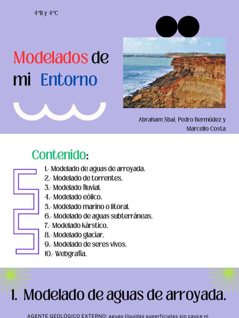 Modelado Geológico: Tipos y Ejemplos | PDF | Sumidero | Valle