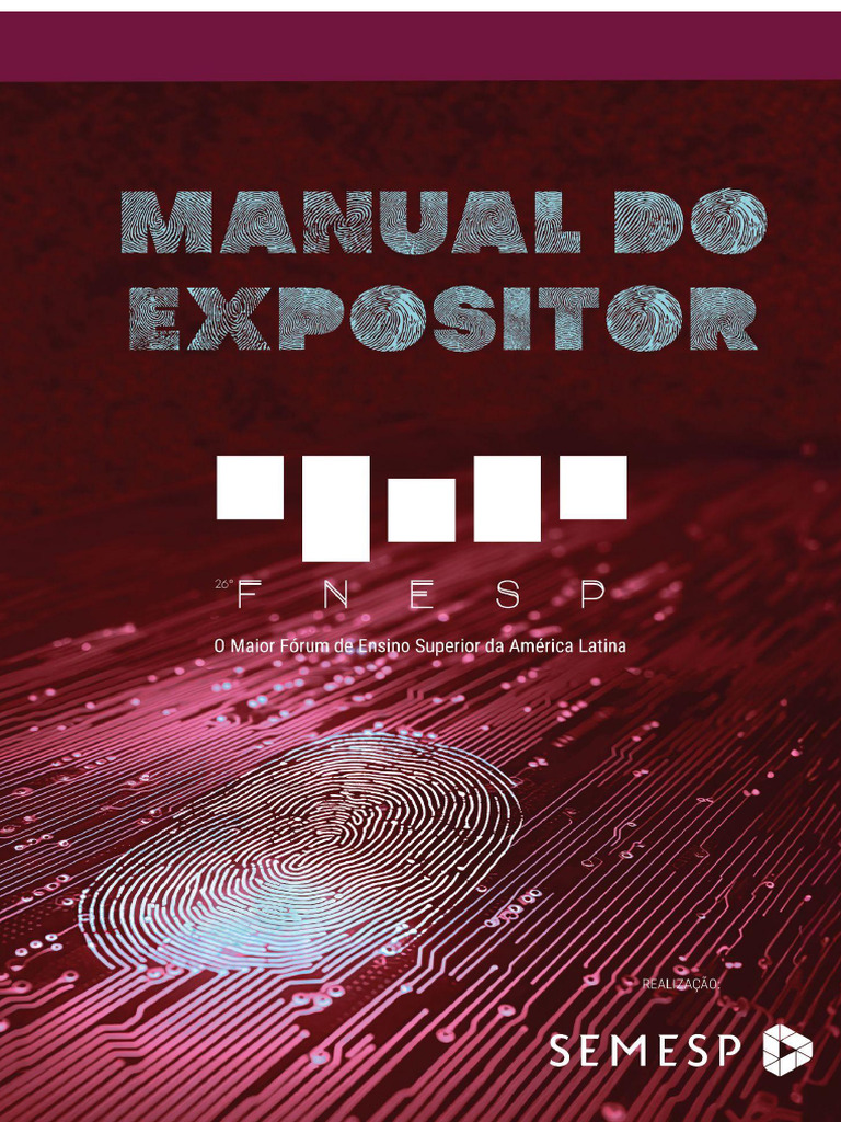 Manual Do Expositor - 26 FNESP | PDF | Internet | São Paulo
