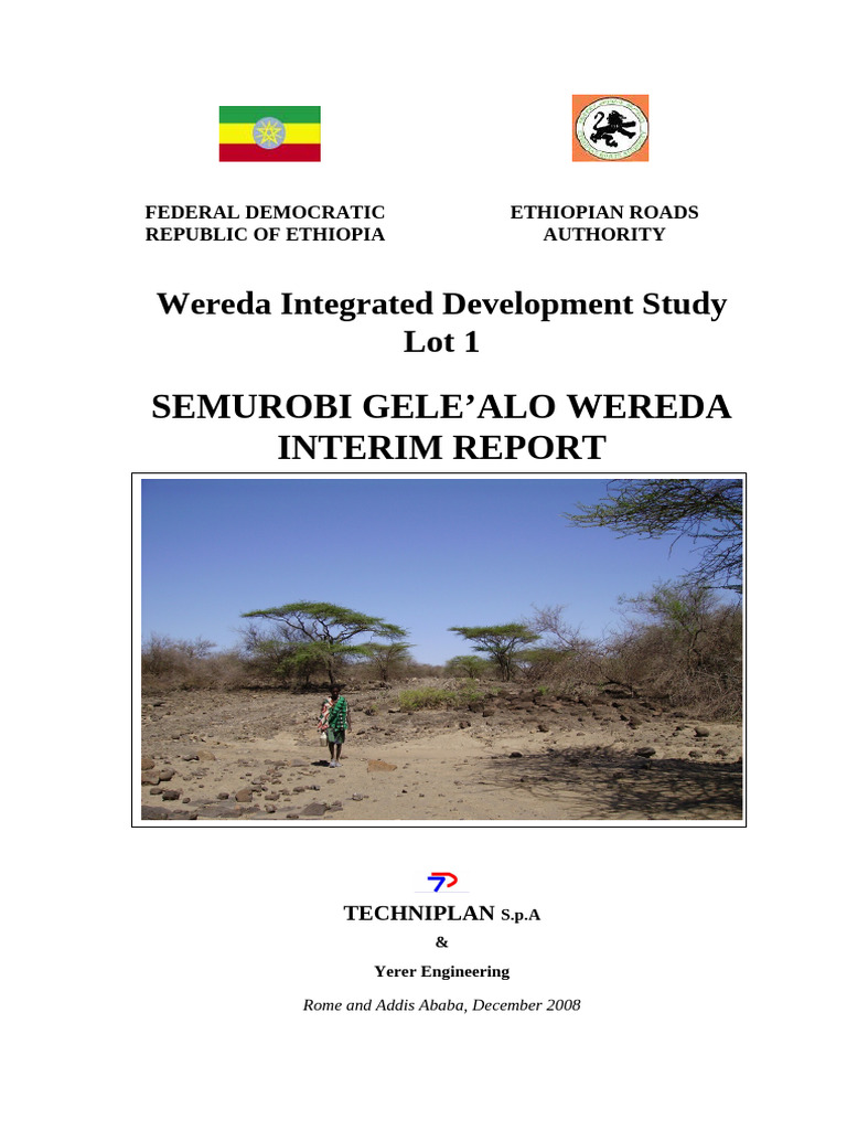 Semurobi Gele'alo Final Interim Report | PDF | Geographic Information System | Surveying