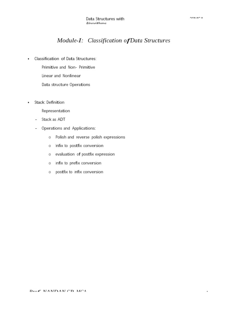Data Structures and Algorithms Overview | PDF | Computer Science | Notation