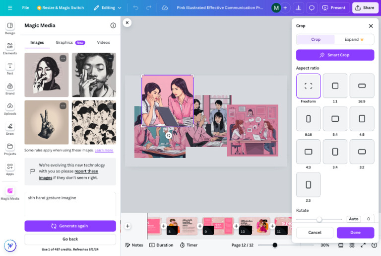 Pink Illustrated Effective Communication Presentation - Presentation | PDF