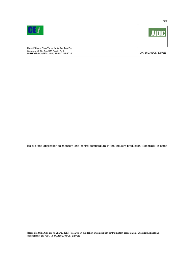 Research On The Design of Ceramic Kiln Control SystemBased On PID | PDF ... Research On The Design of Ceramic Kiln Control SystemBased On PID | PDF ...