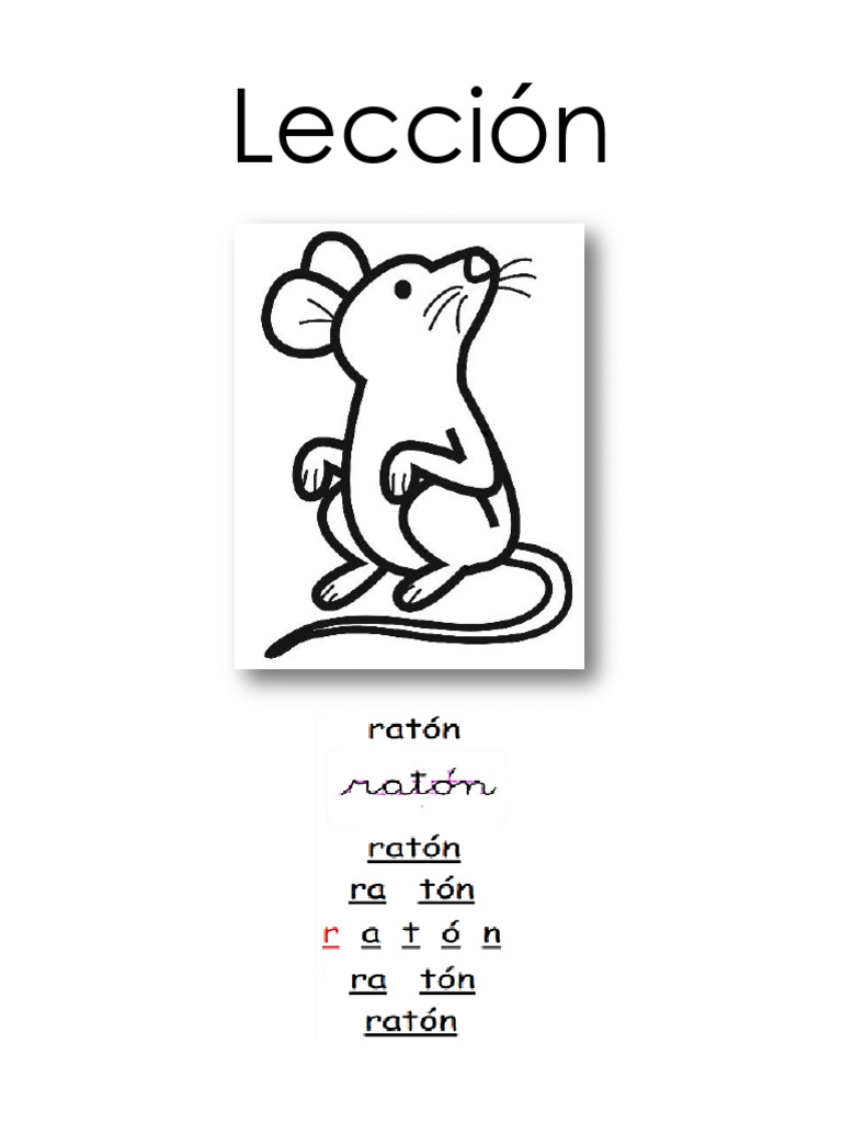 Lección Ratón RM | PDF