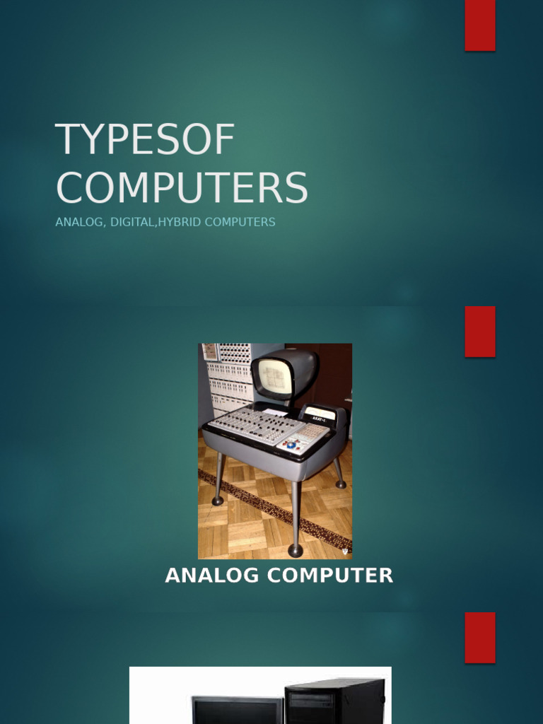 Typesof Computers2 | PDF | Personal Digital Assistant | Tablet Computer